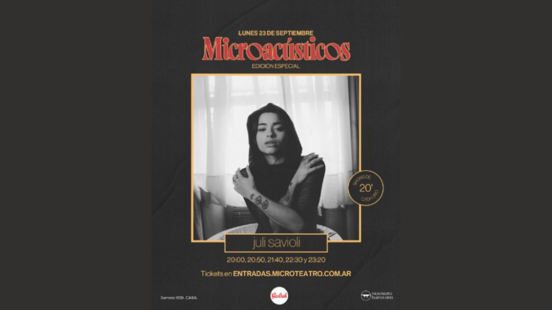 Juli Savioli dará un show íntimo en el Microteatro de Buenos Aires - LatamNoticias